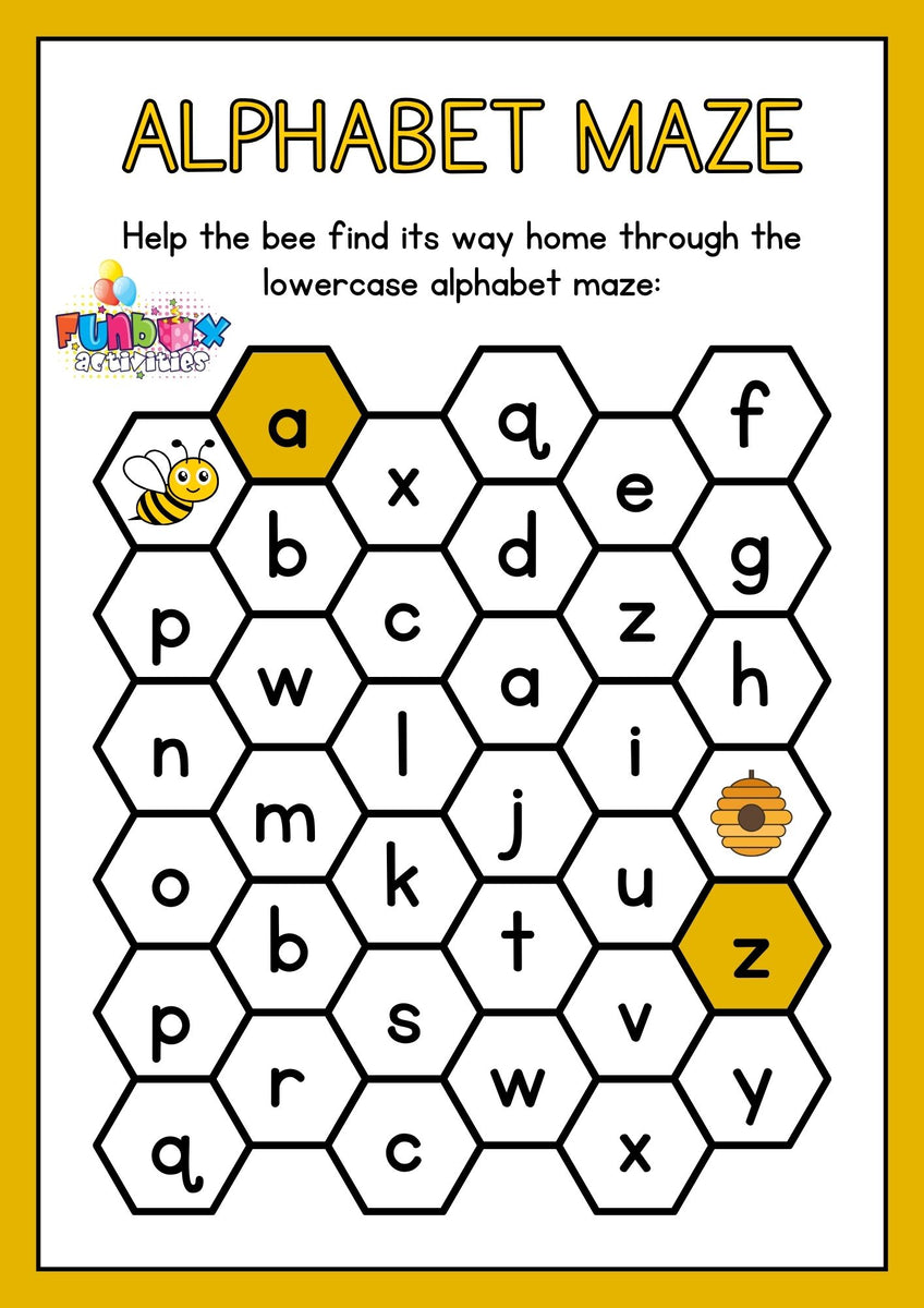 Alphabet Maze 922x922