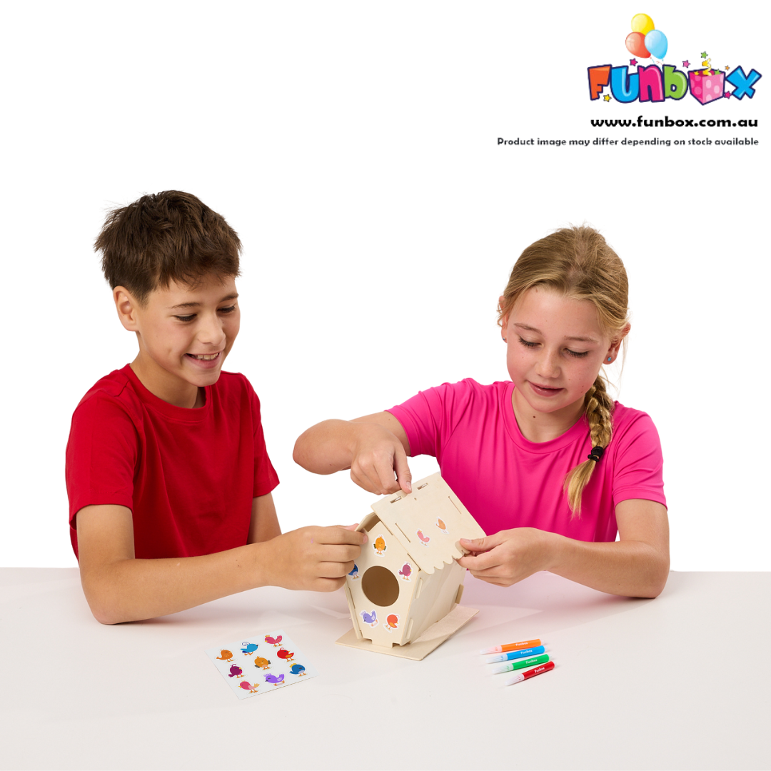 New! DIY Wooden Bird House Kit – funbox.com.au