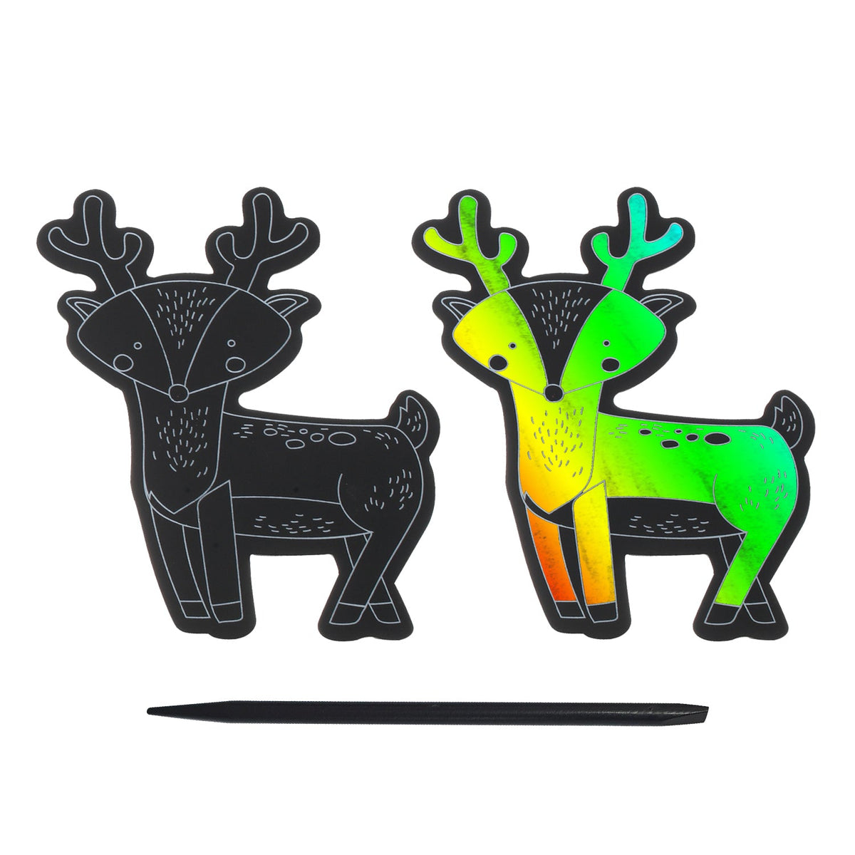 Christmas Reindeer Magic Scratch Art – funbox.com.au