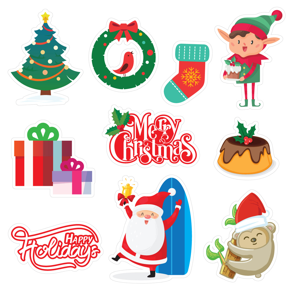 Christmas Sticker Sheets- Pack of 50 – funbox.com.au