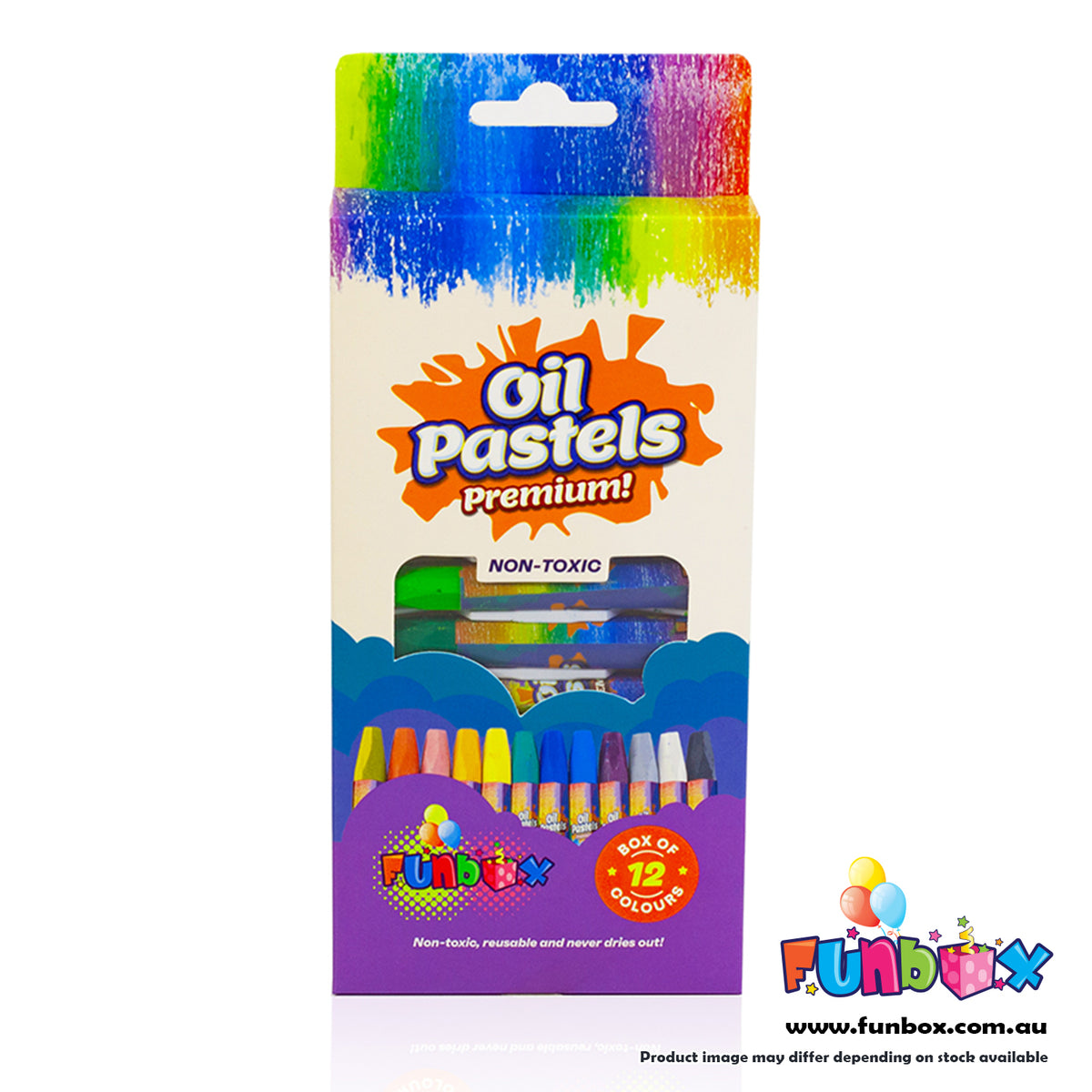 Oil Pastel Sticks - 12 Colours – funbox.com.au