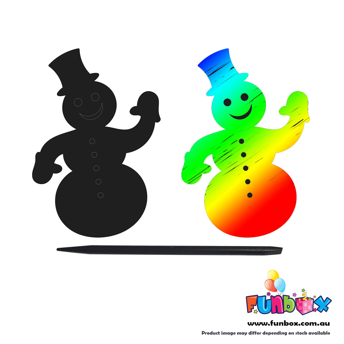 Christmas Snowman Magic Scratch Art – funbox.com.au