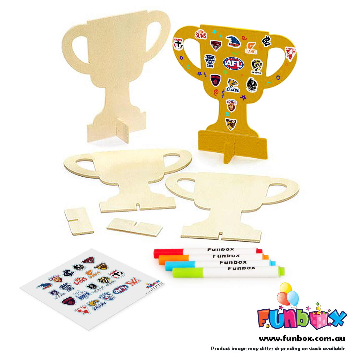 DIY Wooden AFL Trophy Kit – funbox.com.au