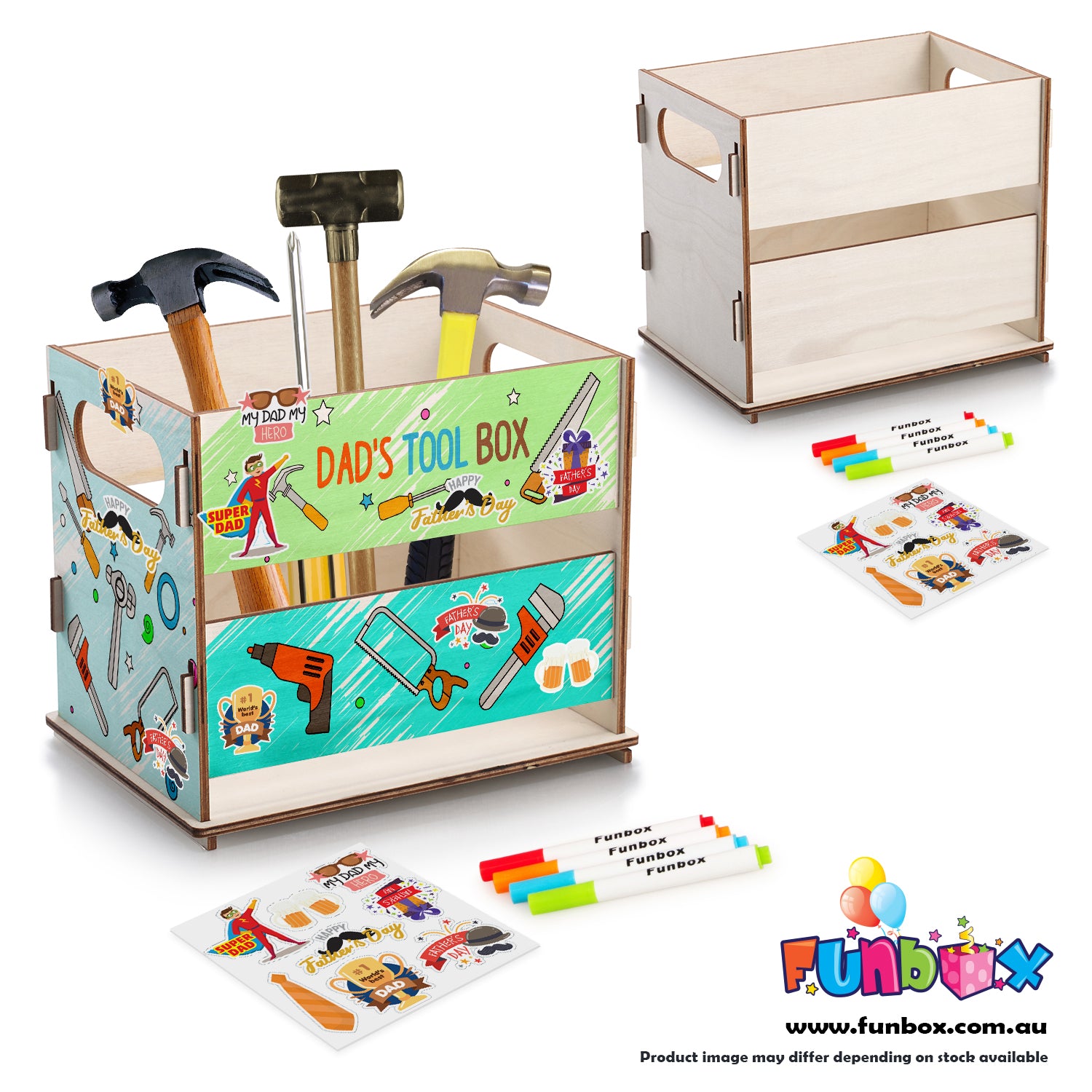 Father's Day DIY Wooden Tool Caddy Kit – funbox.com.au