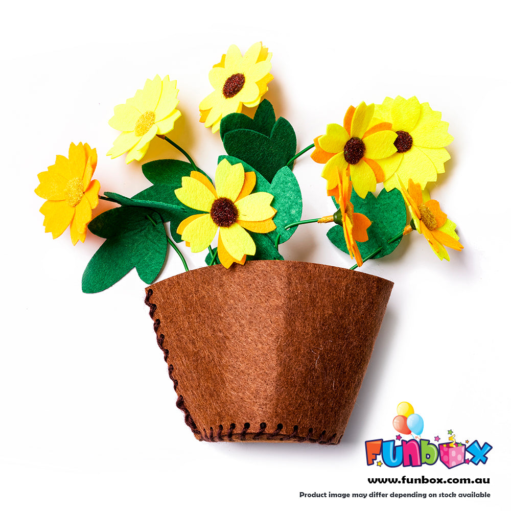 DIY Felt Flower Pot Kit – funbox.com.au