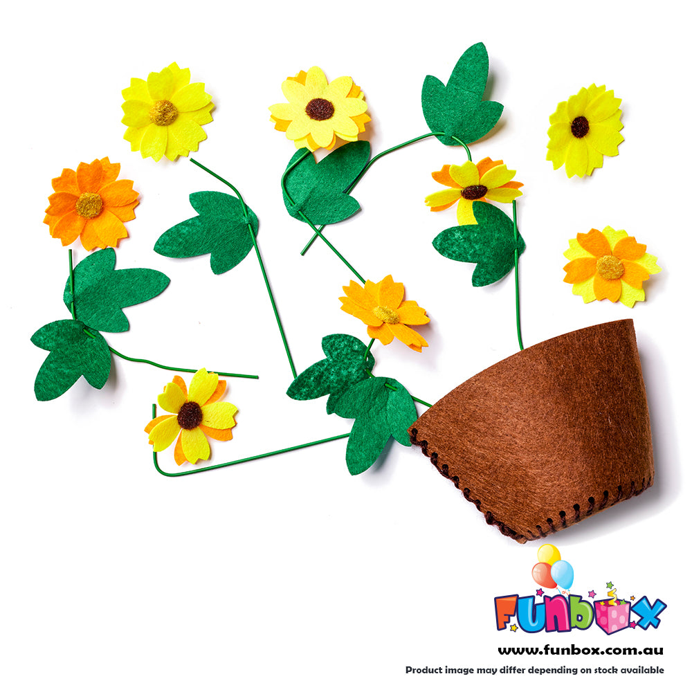 DIY Felt Flower Pot Kit – funbox.com.au