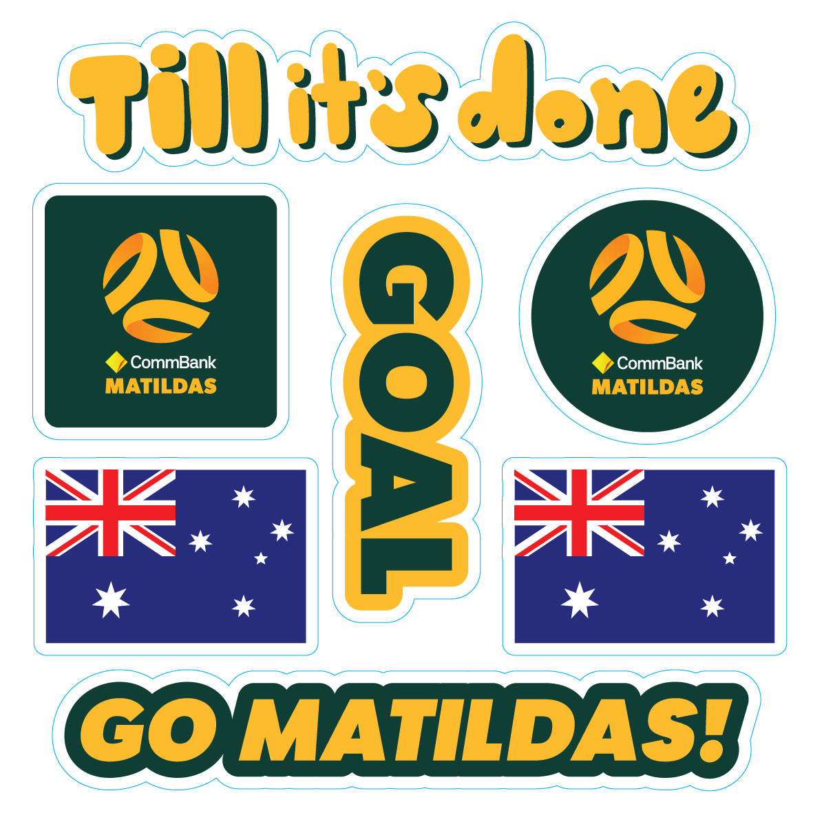 50% OFF! Matildas Stickers - Pack of 50 – funbox.com.au