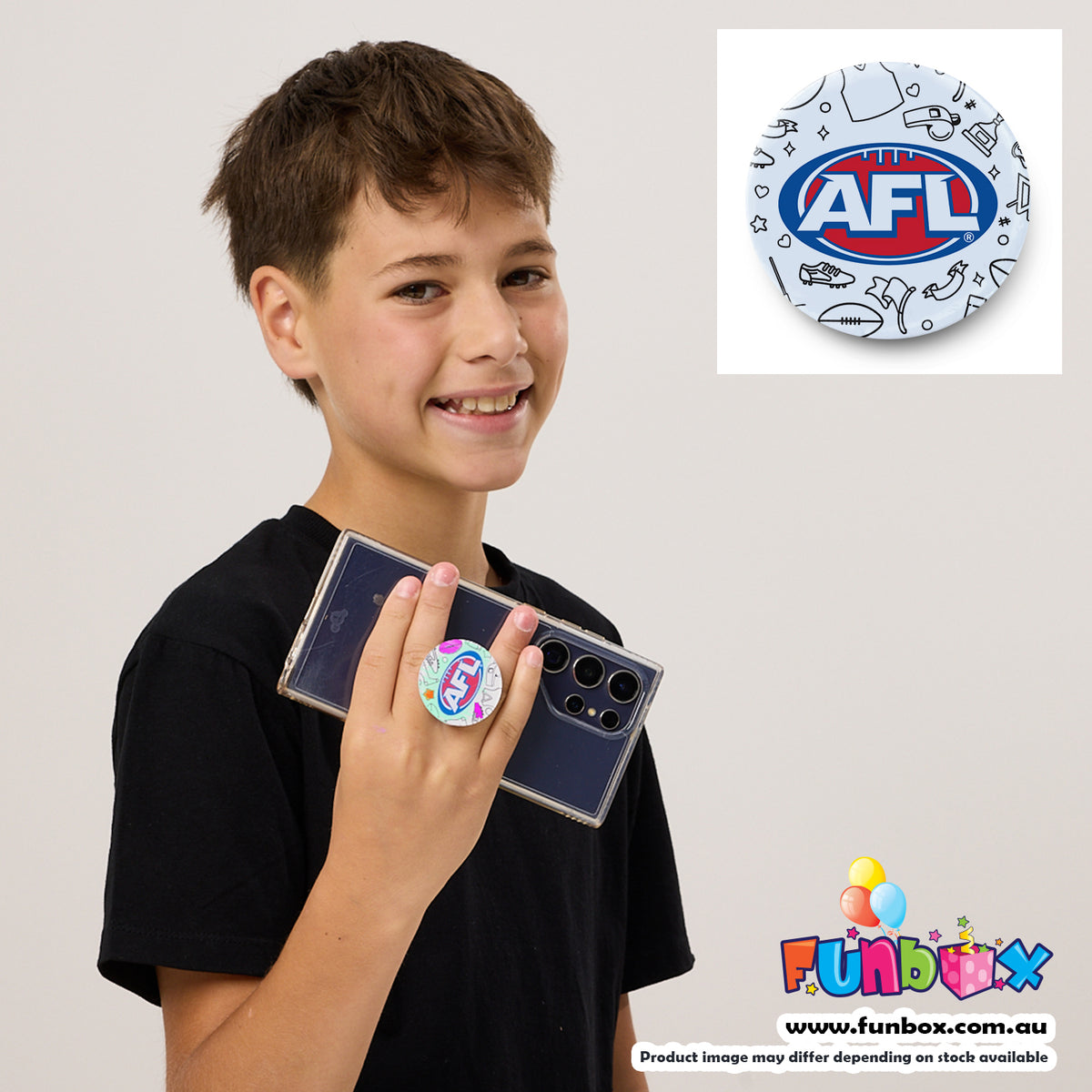 New! AFL Colour-In Pop Socket – funbox.com.au