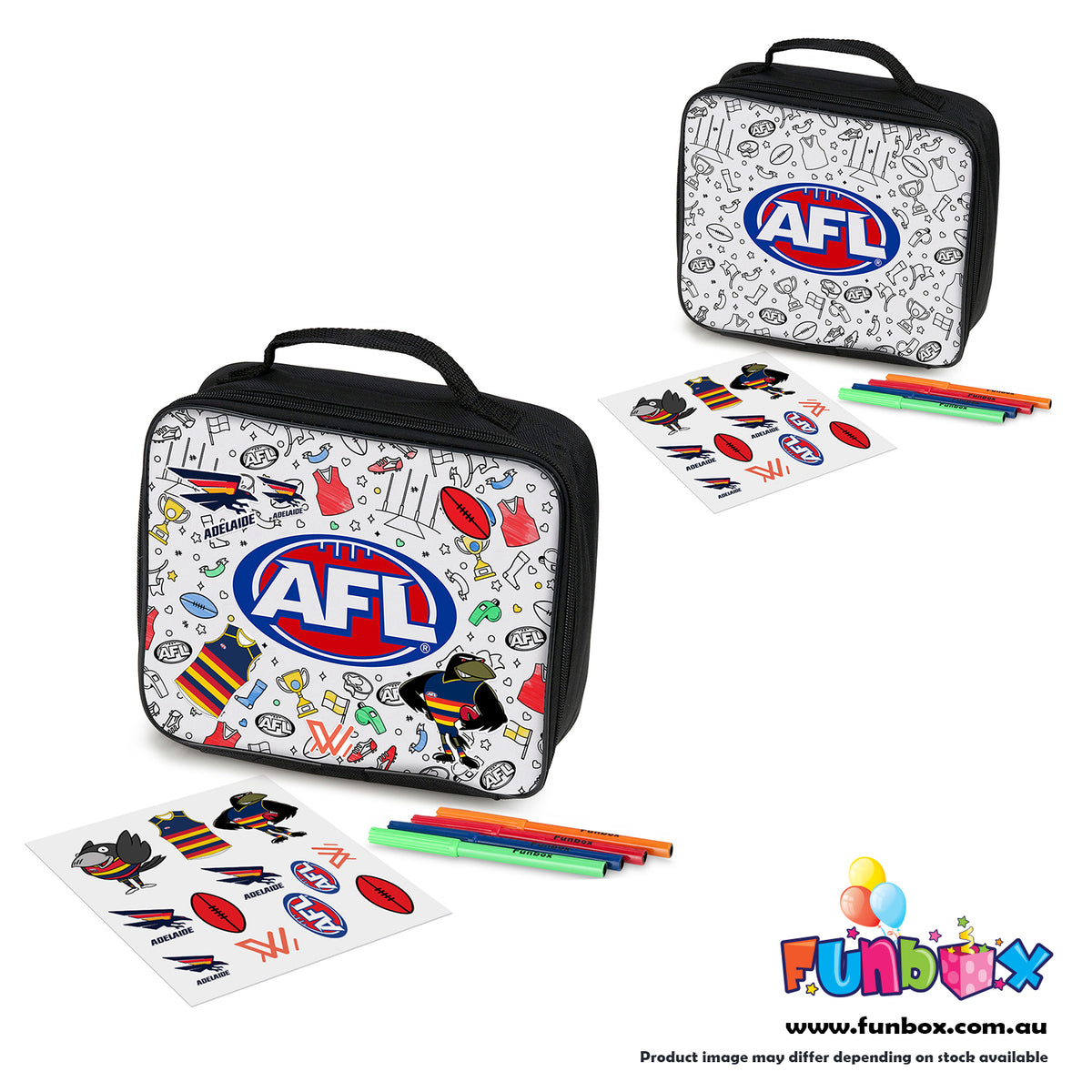 AFL Colour-In Lunch Box - Choose Your Team! (10-PACK) – funbox.com.au