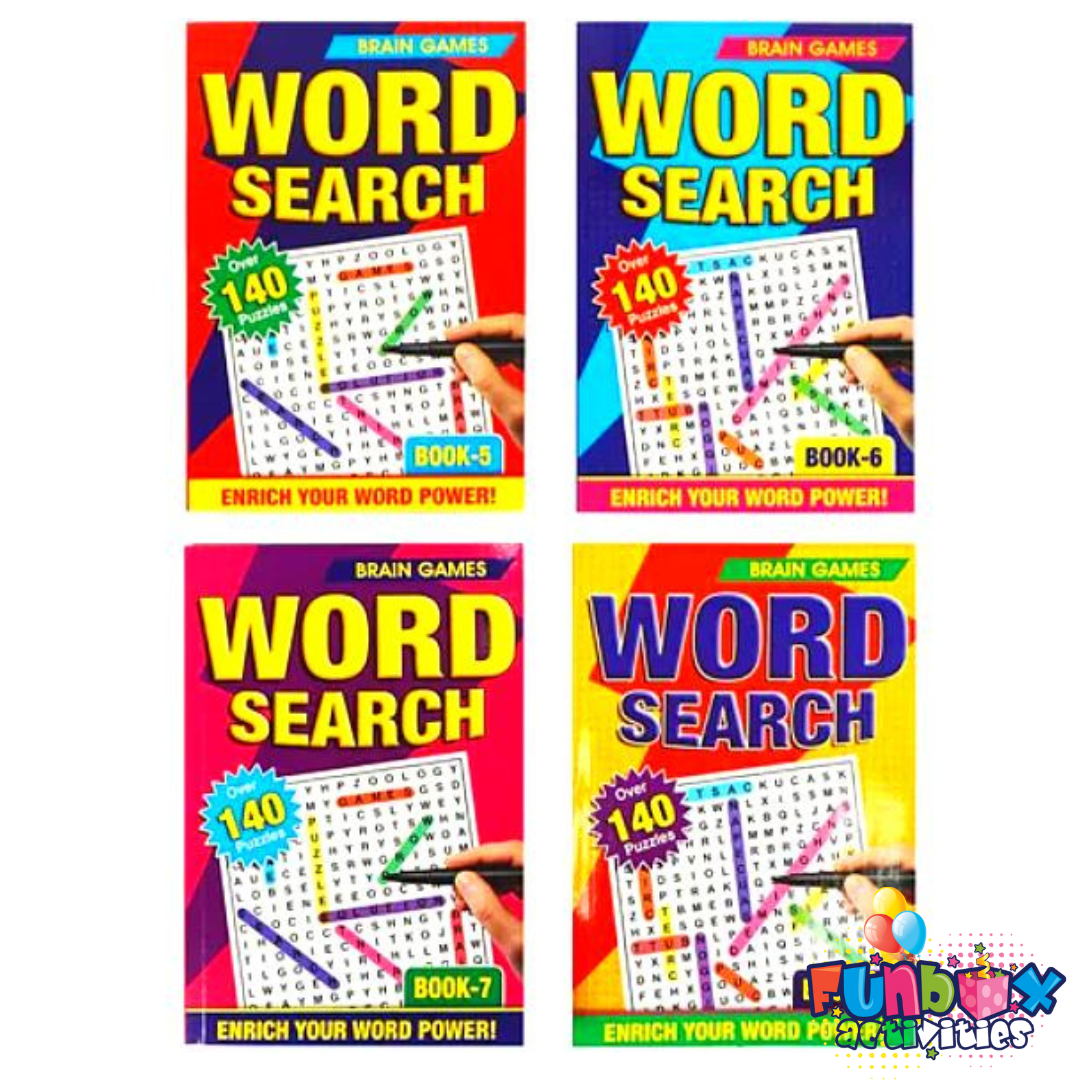 Adult Activity Book - A5 Word Search (Bulk - 72 units) – funbox.com.au