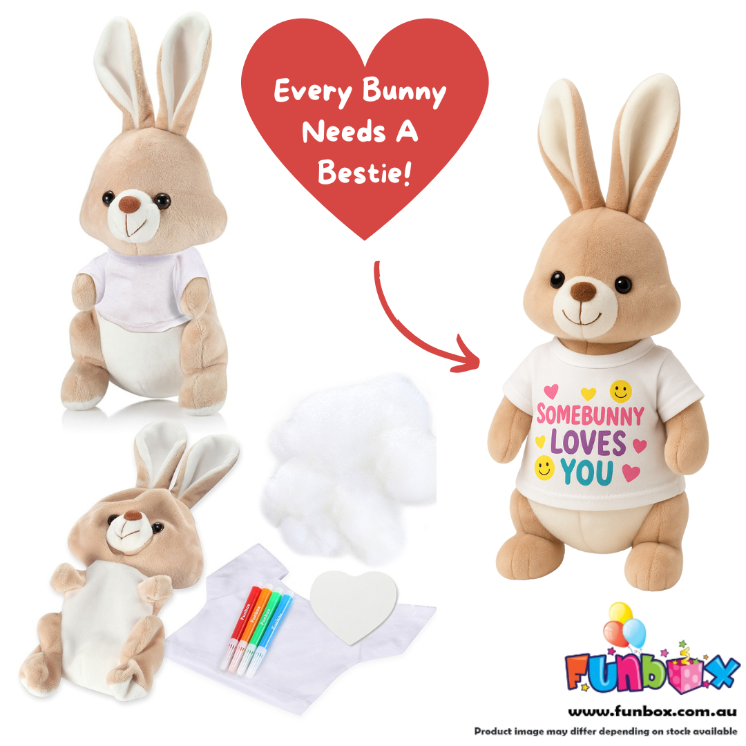 Bunny Stuffem with T-Shirt – funbox.com.au