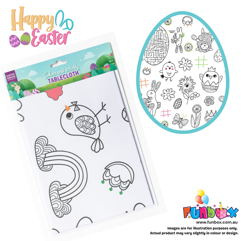 Easter Colour-In Activity Table Cover – funbox.com.au