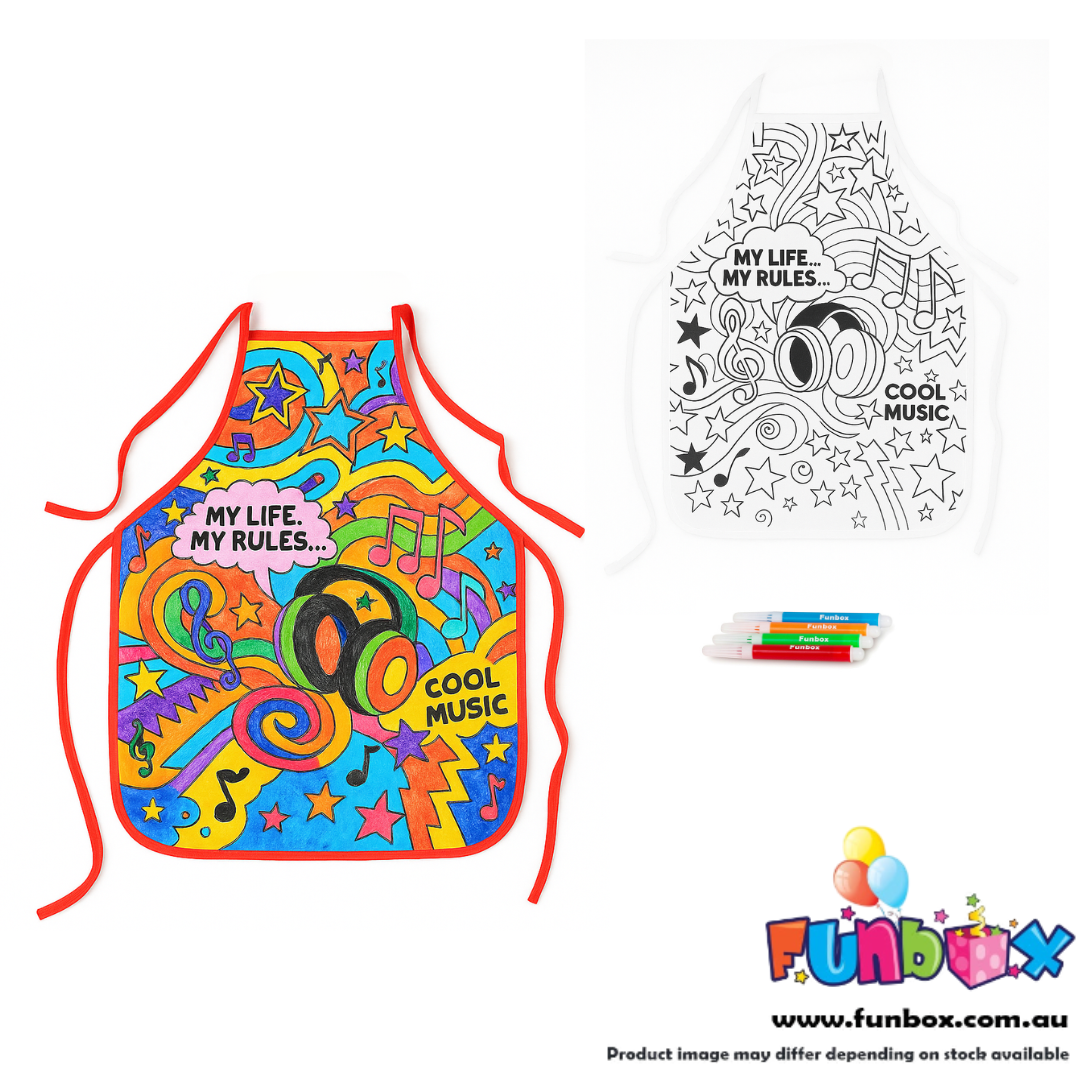 Colour-In Musical Apron Kit – funbox.com.au
