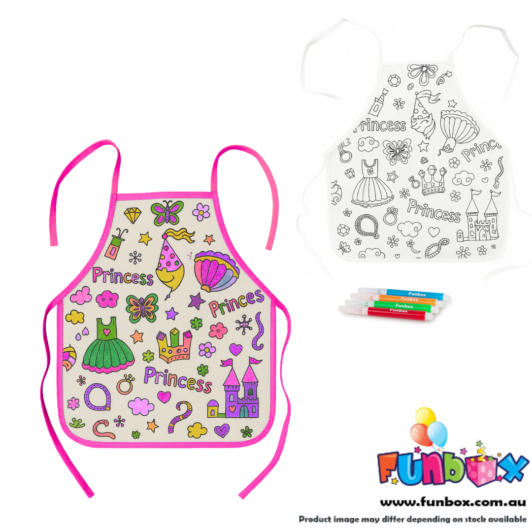 Colour-In Princess Apron Kit – funbox.com.au