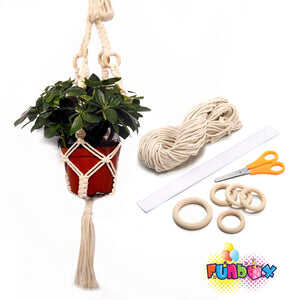 DIY Macramé Pot Holder Kit - BULK BUY 50 UNITS – funbox.com.au