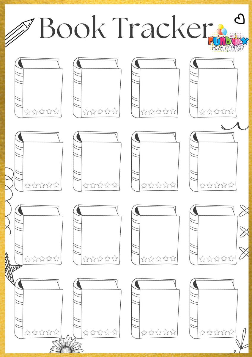 Reading Book Tracker FREE Printable Activity – funbox.com.au