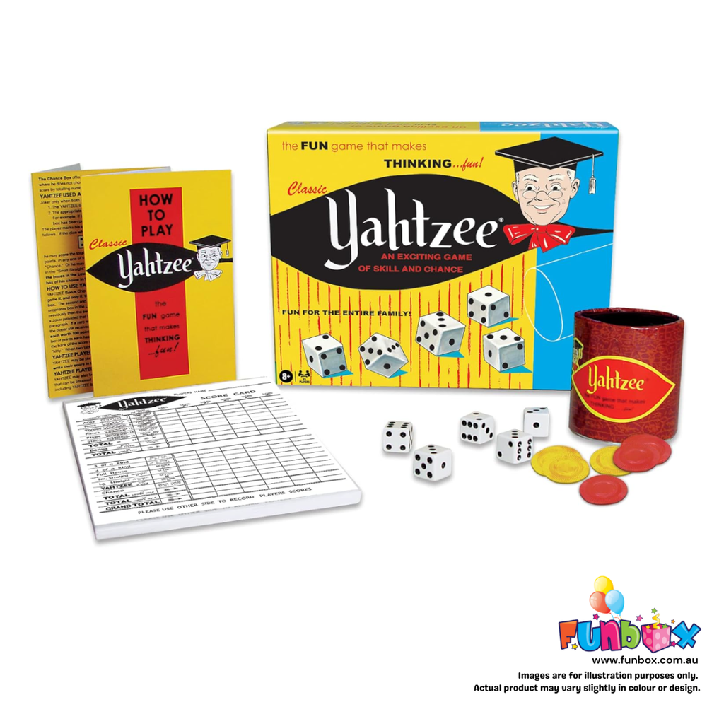 Yahtzee Classic Board Game (Retro Edition) – funbox.com.au