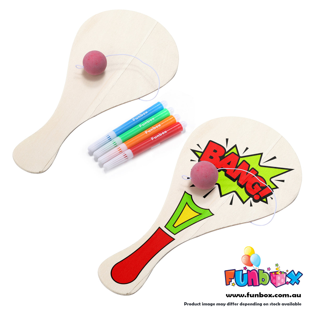 Decorate-Your-Own Bat & Ball Kit – funbox.com.au