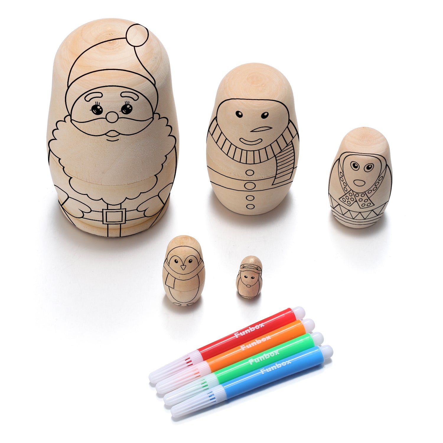Design Your Own Christmas Babushka Nesting Dolls – funbox.com.au