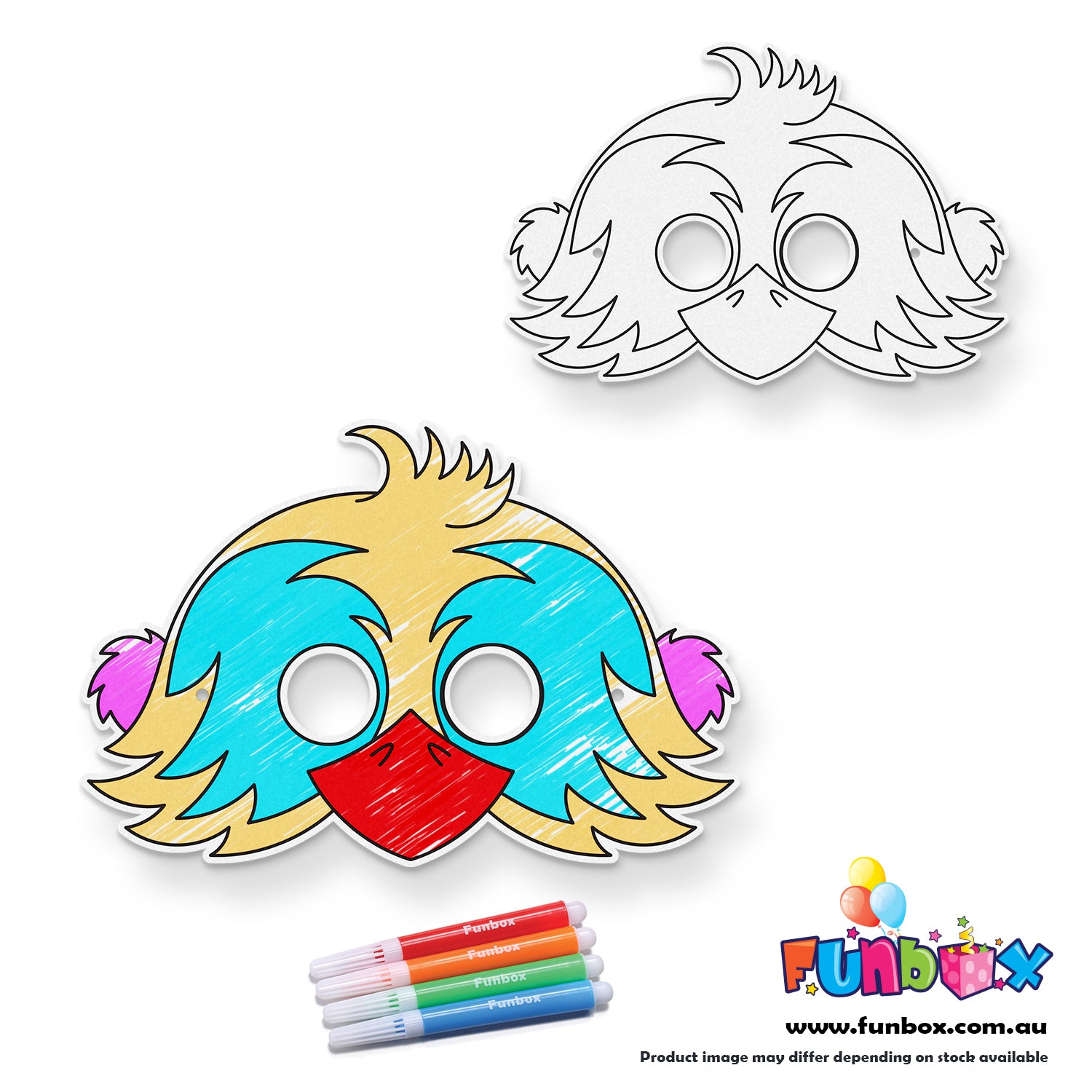 Bird Colour-In Mask – funbox.com.au