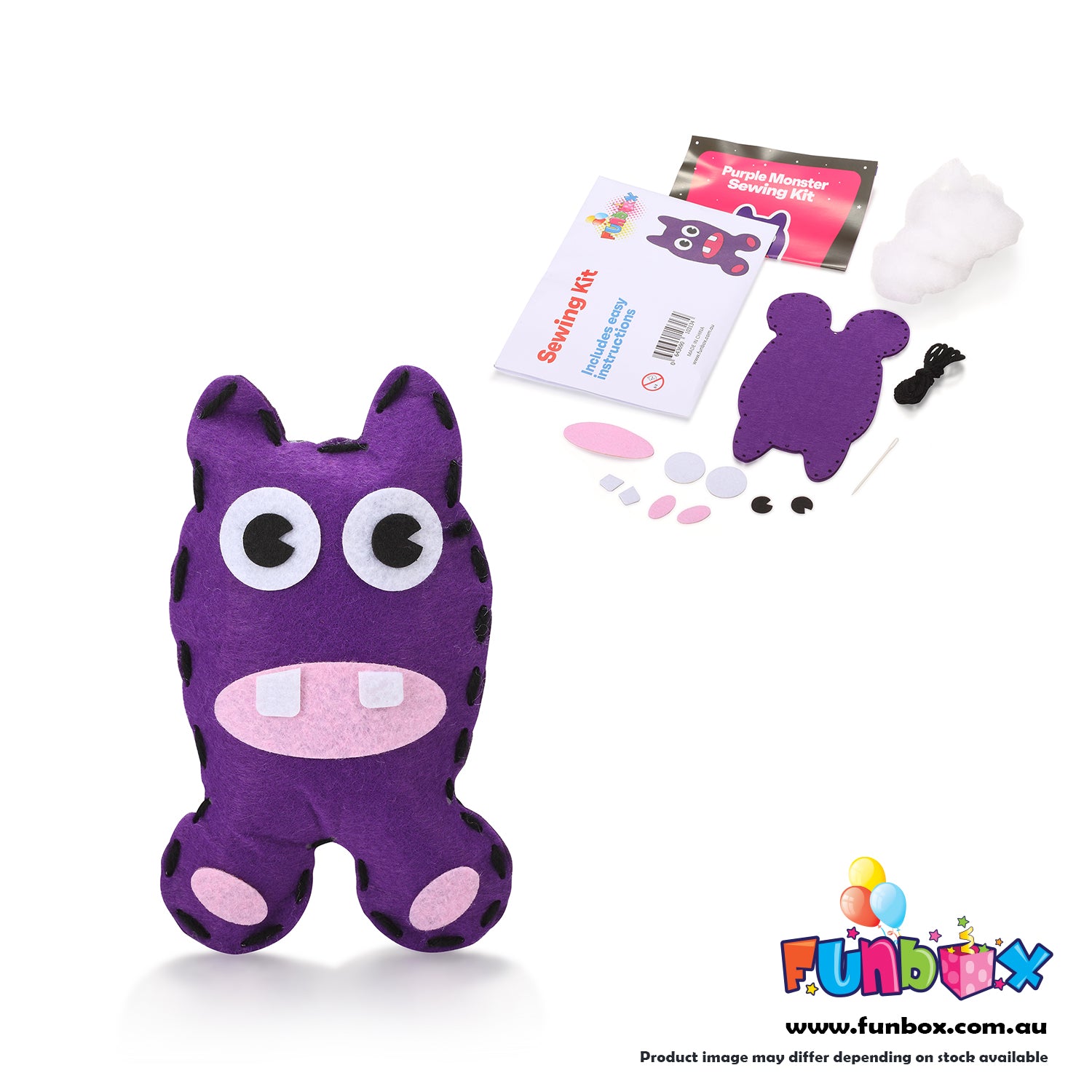 DIY Monster Sewing Kit - Purple – funbox.com.au