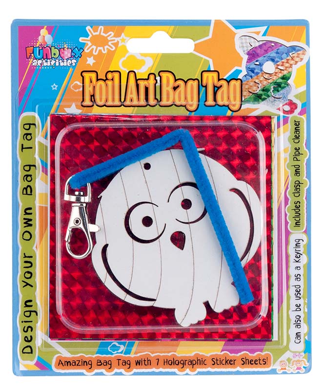 Owl Foil Art Bag Tag Kit – funbox.com.au