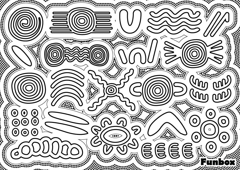 NAIDOC Colouring Sheets - set of 12 – funbox.com.au