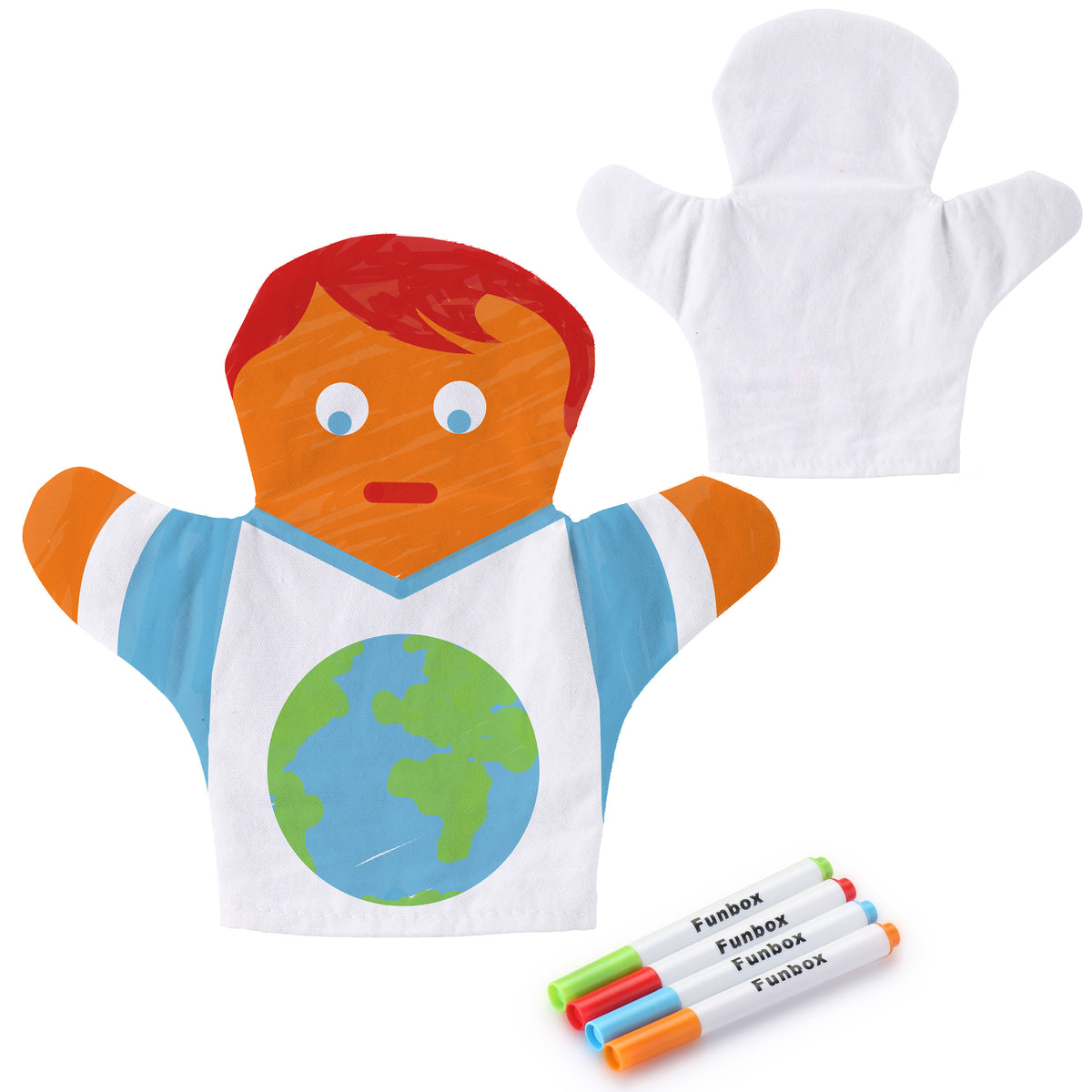 Colour-In Hand Puppet with Markers – funbox.com.au