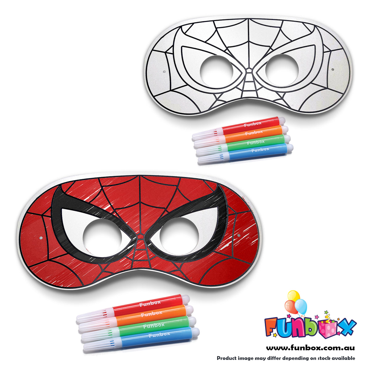 Spiderboy Colour-In Mask – funbox.com.au