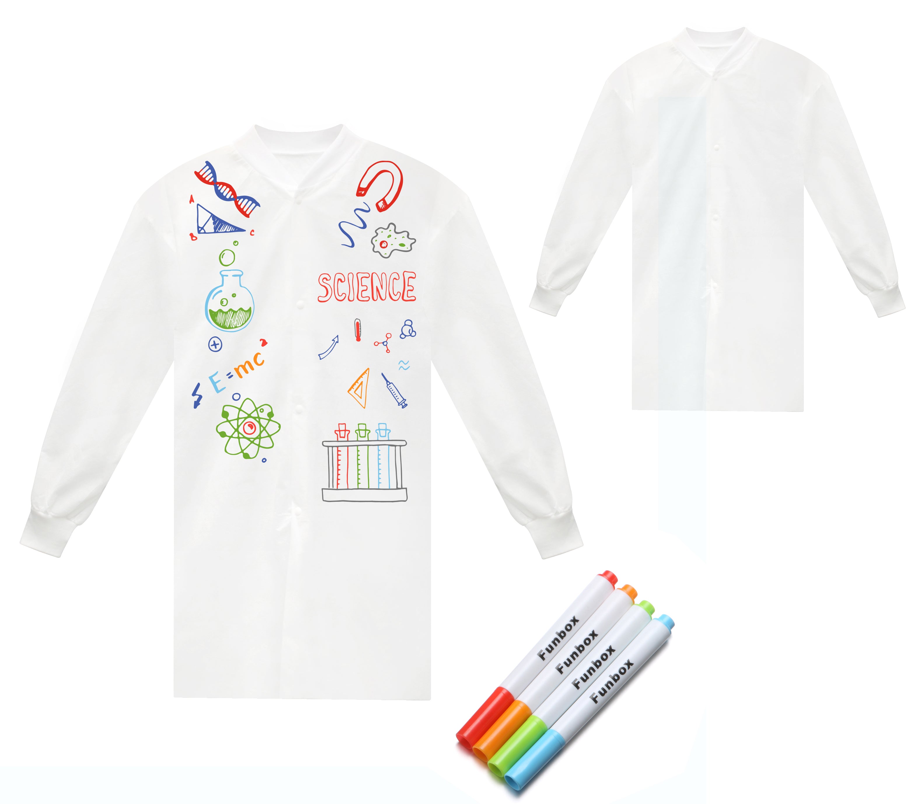 DIY Kids Lab Coat (One size fits most - Ages 3-12) – funbox.com.au