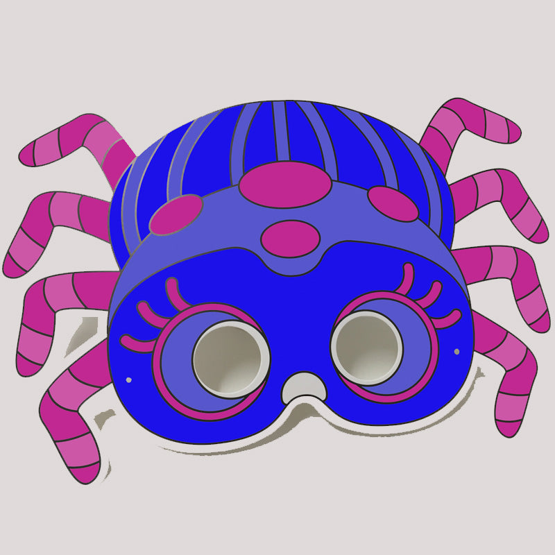 Spider Colour-In Mask – funbox.com.au