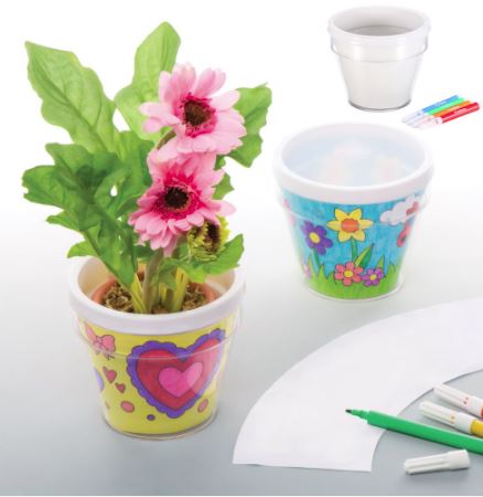 Design your own Flower Pot Kit (White) – funbox.com.au